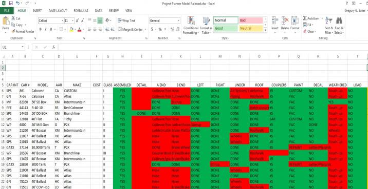 A "living" inventory, keeping track of all my stuff... | Model Railroad ...